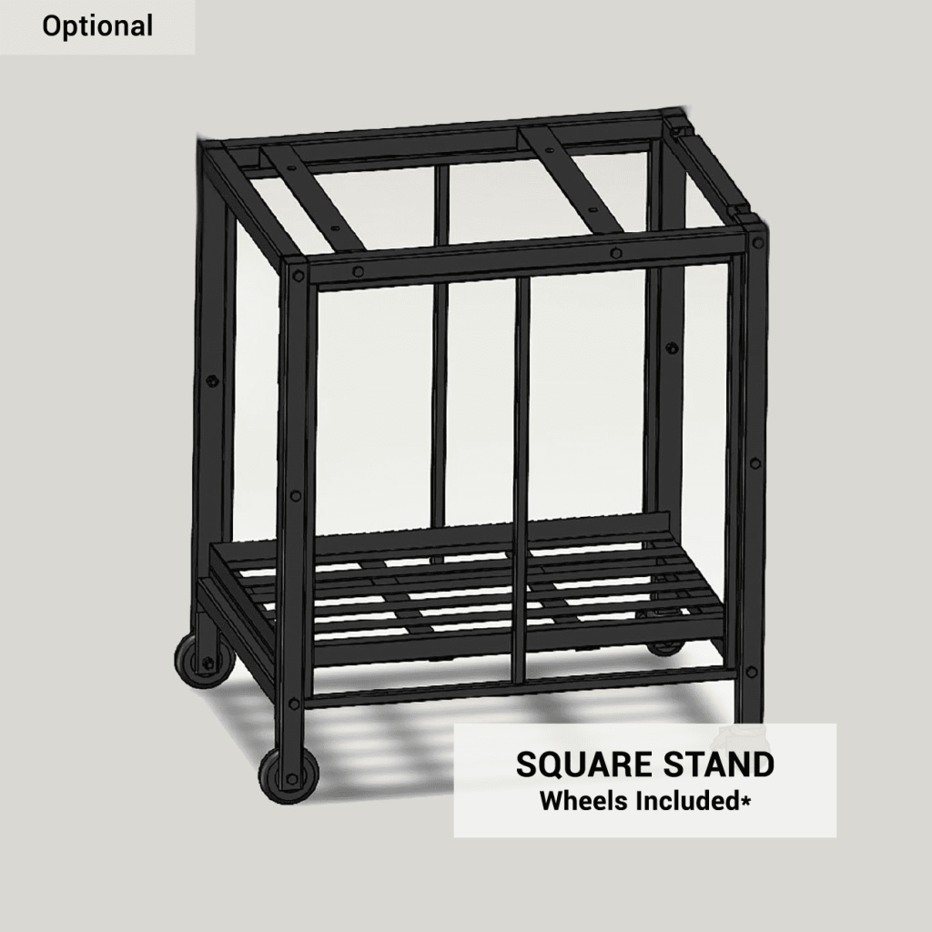 Square Pizza Oven Stand with Wheels - Jalando Pizza Ovens